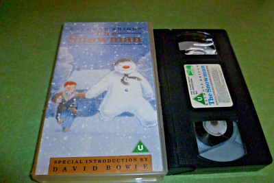 The Snowman VHS Cassette 1982 - Raymond Briggs - Special Intro By David ...