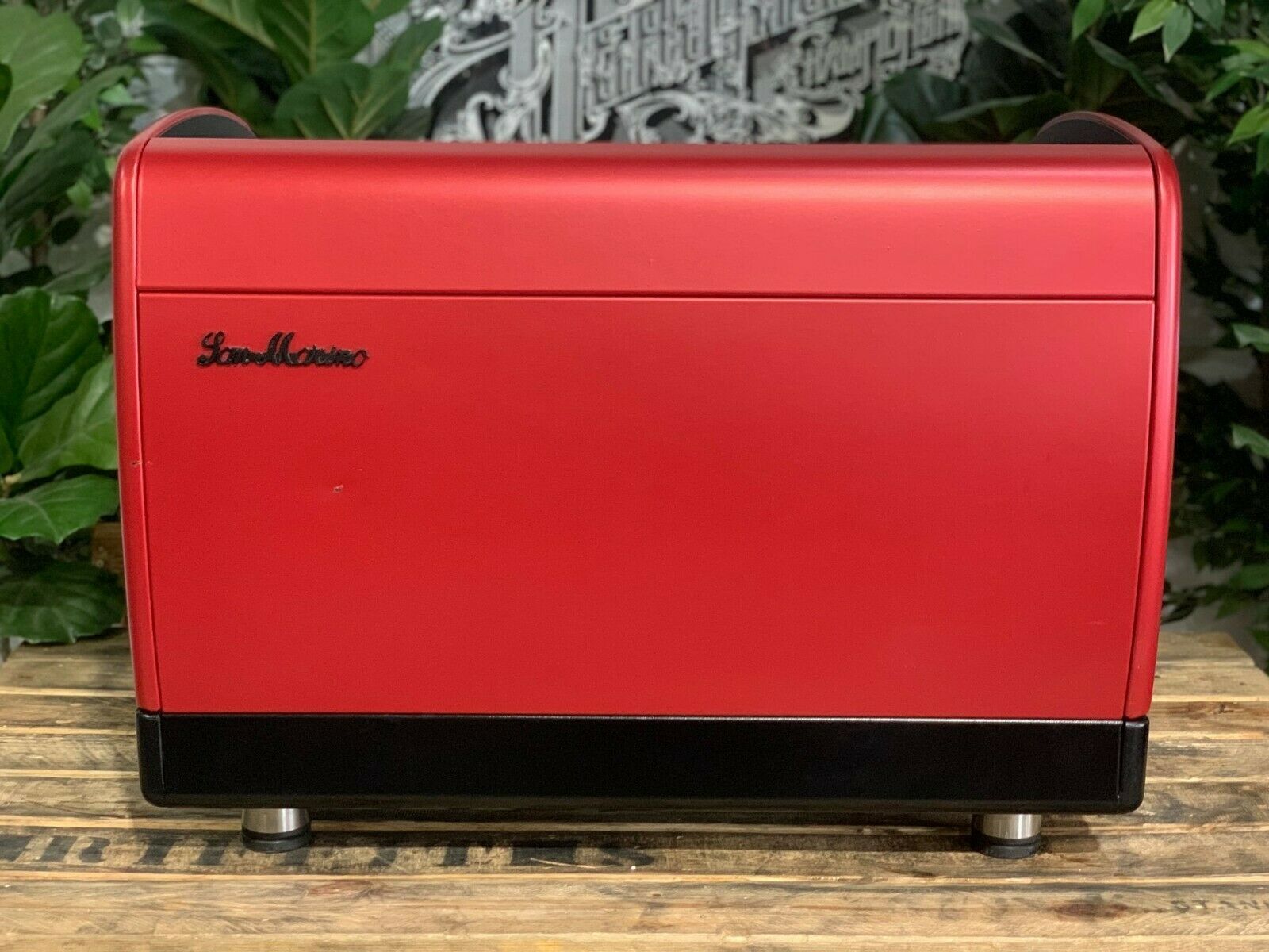 SAN MARINO LISA 2 GROUP RED & BLACK ESPRESSO COFFEE MACHINE CUSTOM ...