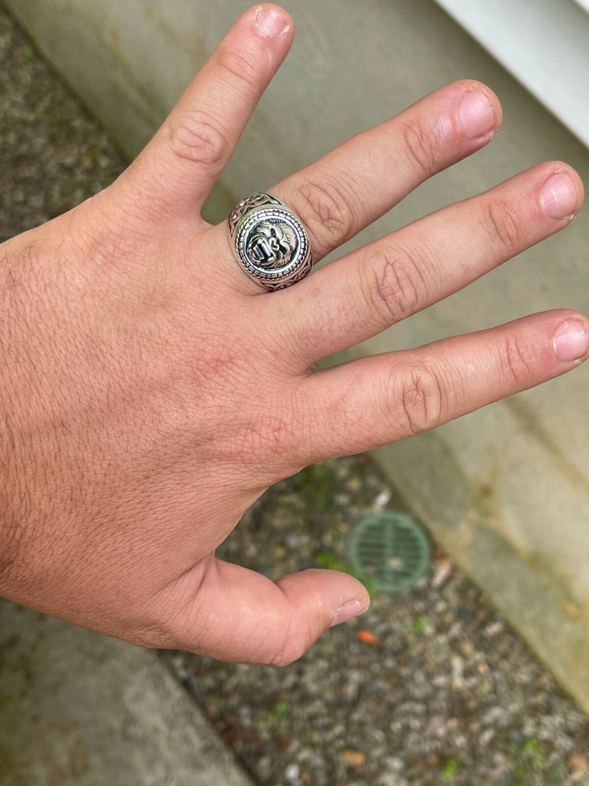 Real 925 Sterling Silver Mens Plain Gorilla Monkey Ape Ring Sz 7 8 9 10 ...