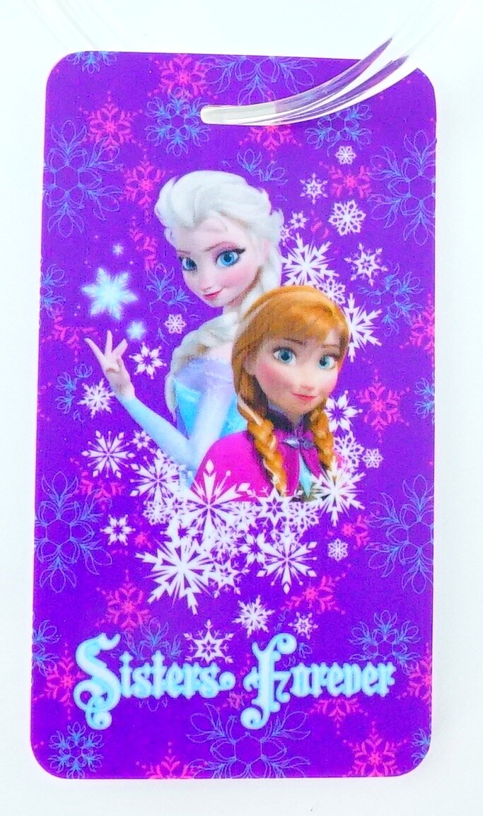 Frozen ID Tag Luggage Tag Bag Tag Travel Kids Backpack Name Elsa Anna ...