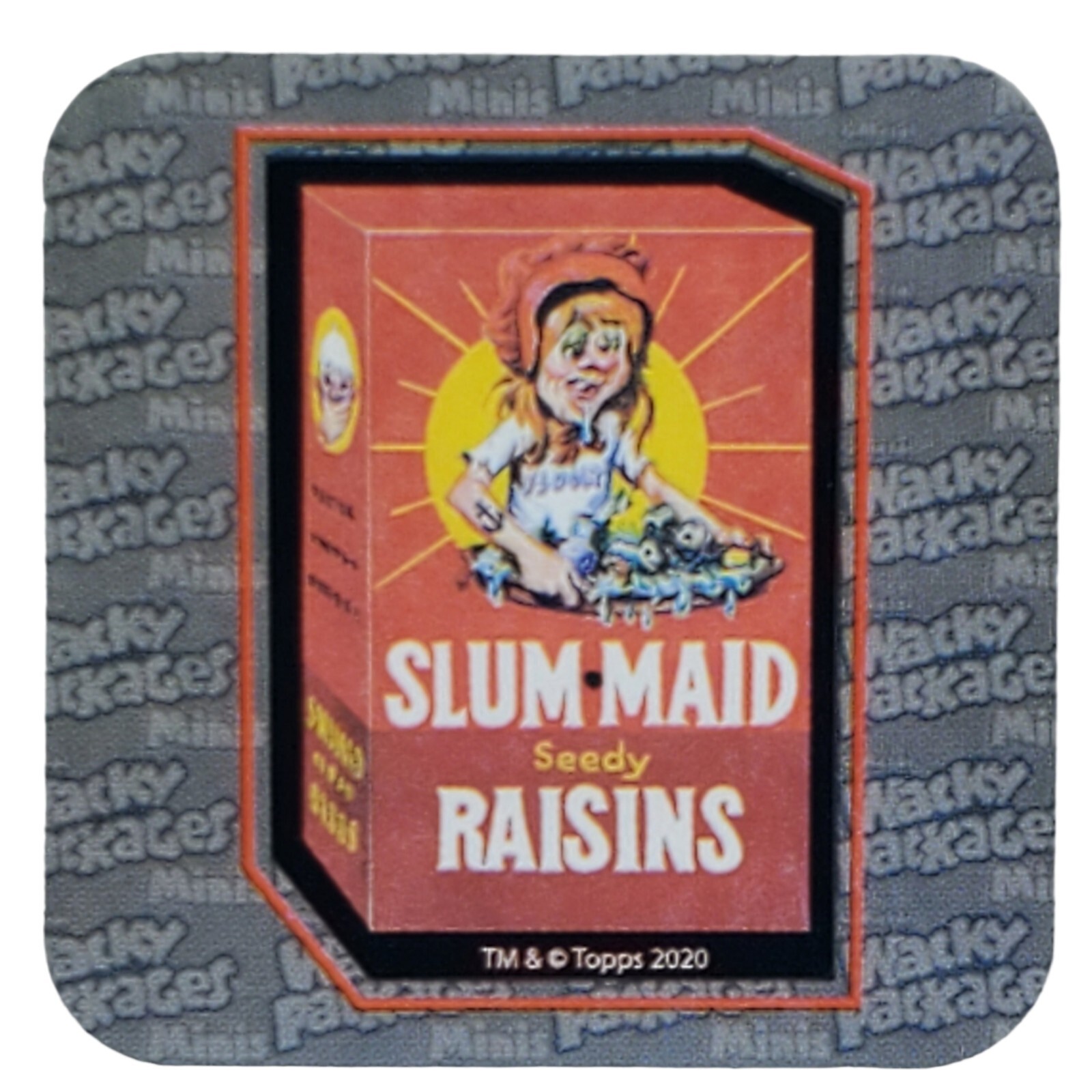 Super Impulse Wacky Packages Minis Series 1 Slum Maid Red Thin Sticker ...