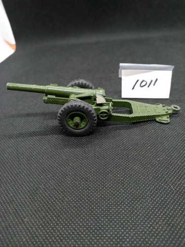 DINKY TOYS MADE IN ENGLAND MECCANE 693 7-2 HOWITZER CANNON WITH WHEELS ...