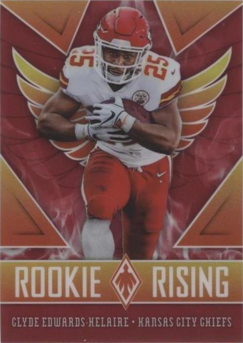 2020 Panini Phoenix - Rookie Rising Clyde Edwards-Helaire #RR-9 Red ...