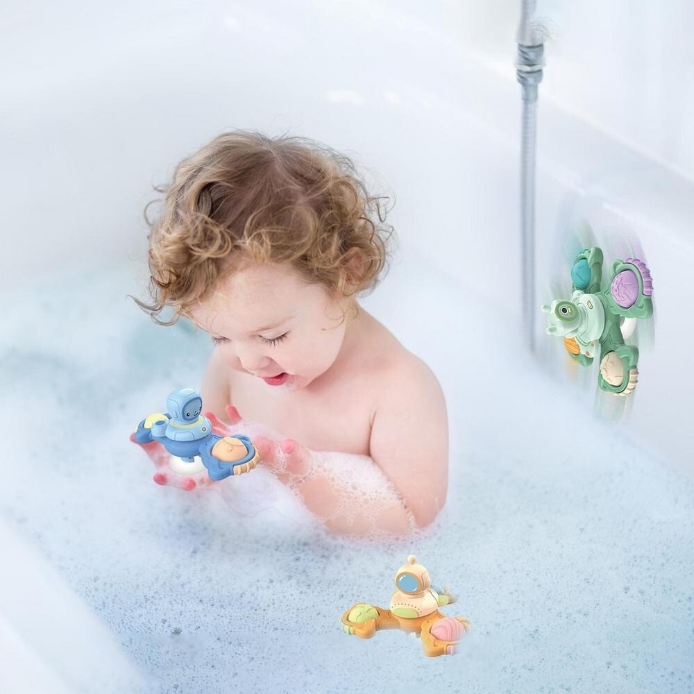 Toys Suction Cup Spinner Toy Fidget Spinner Space Spinning Top Bathtub ...