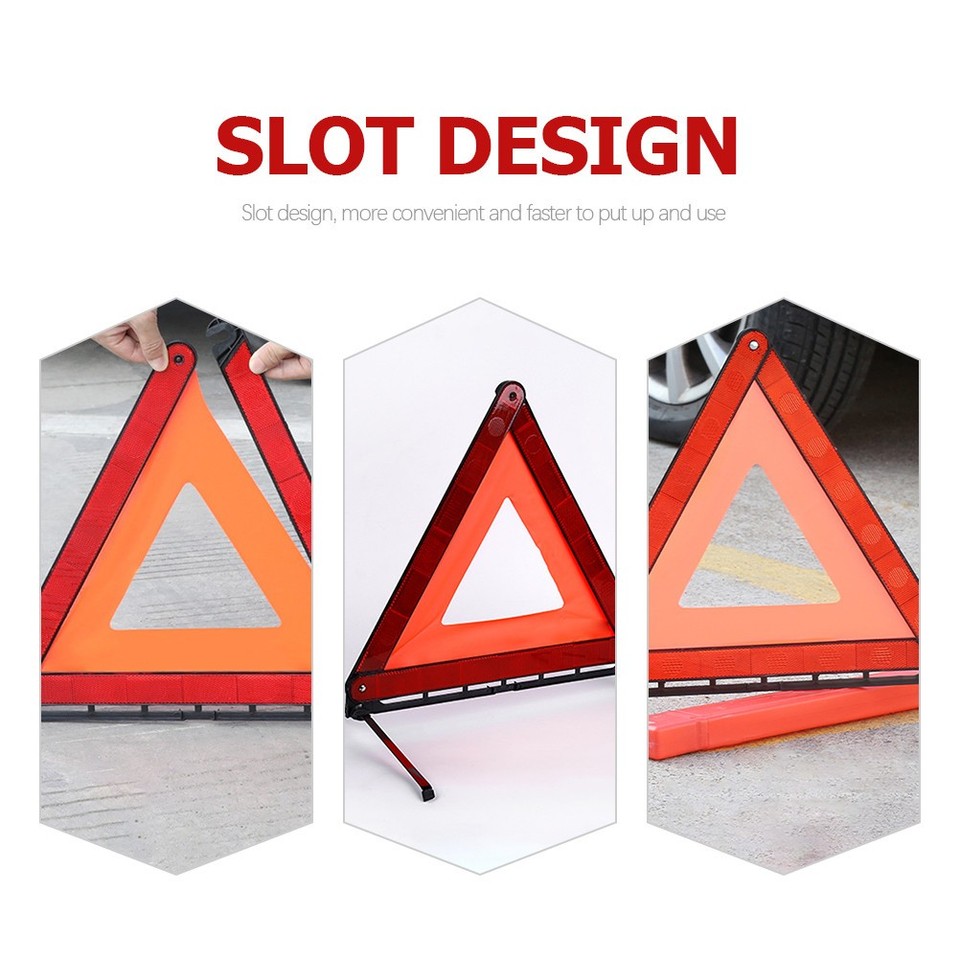 Foldable Reflective Triangle Emergency Triangle Road Trip Essential For ...