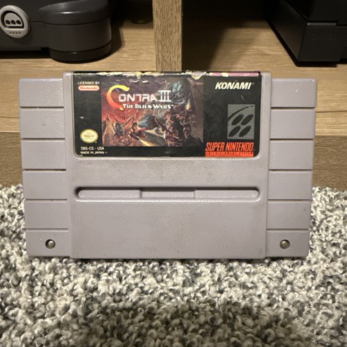 Contra 3 III: The Alien Wars - SNES Authentic 1992 Tested & Works ...