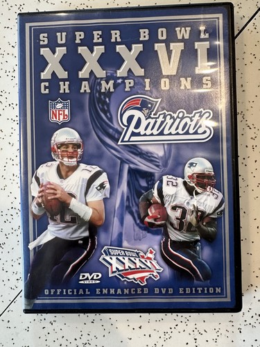 NFL Patriots Super Bowl XXXVI Champions Official DVD 2002 FREE SHIPPING ...