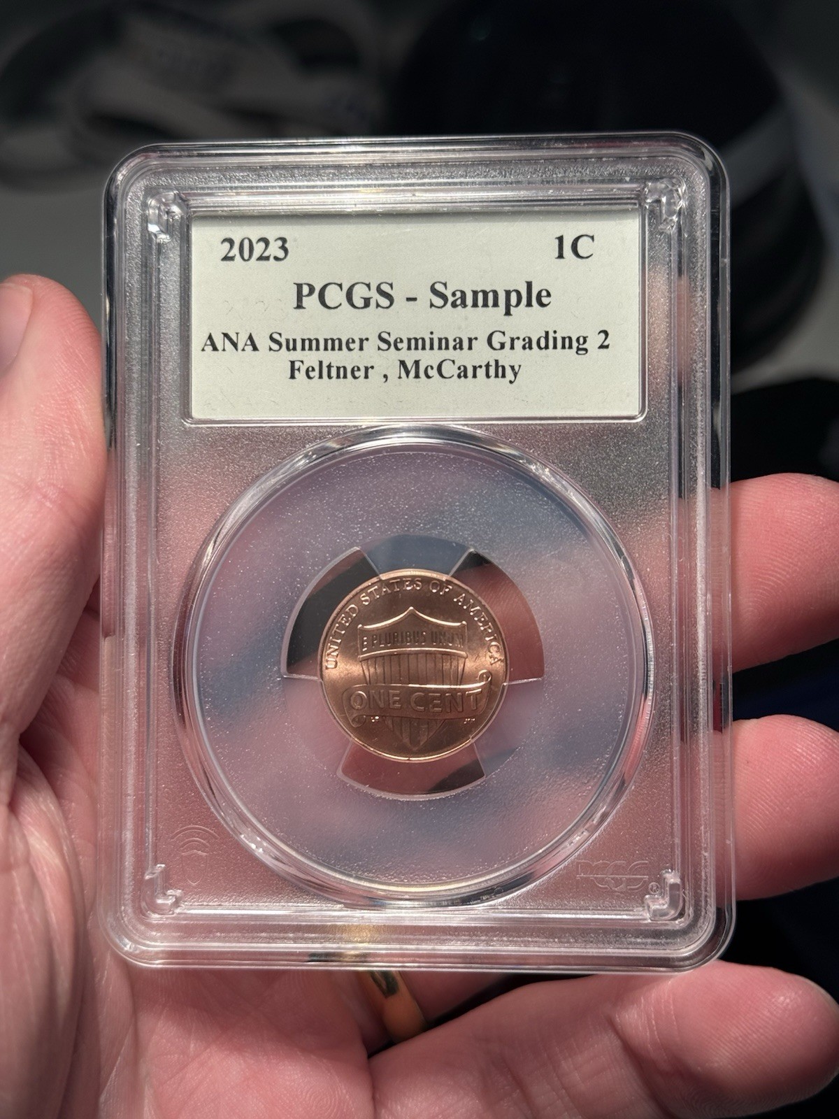 PCGS Sample Slab 2023 ANA Summer Seminar Grading 2 Class - Feltner ...