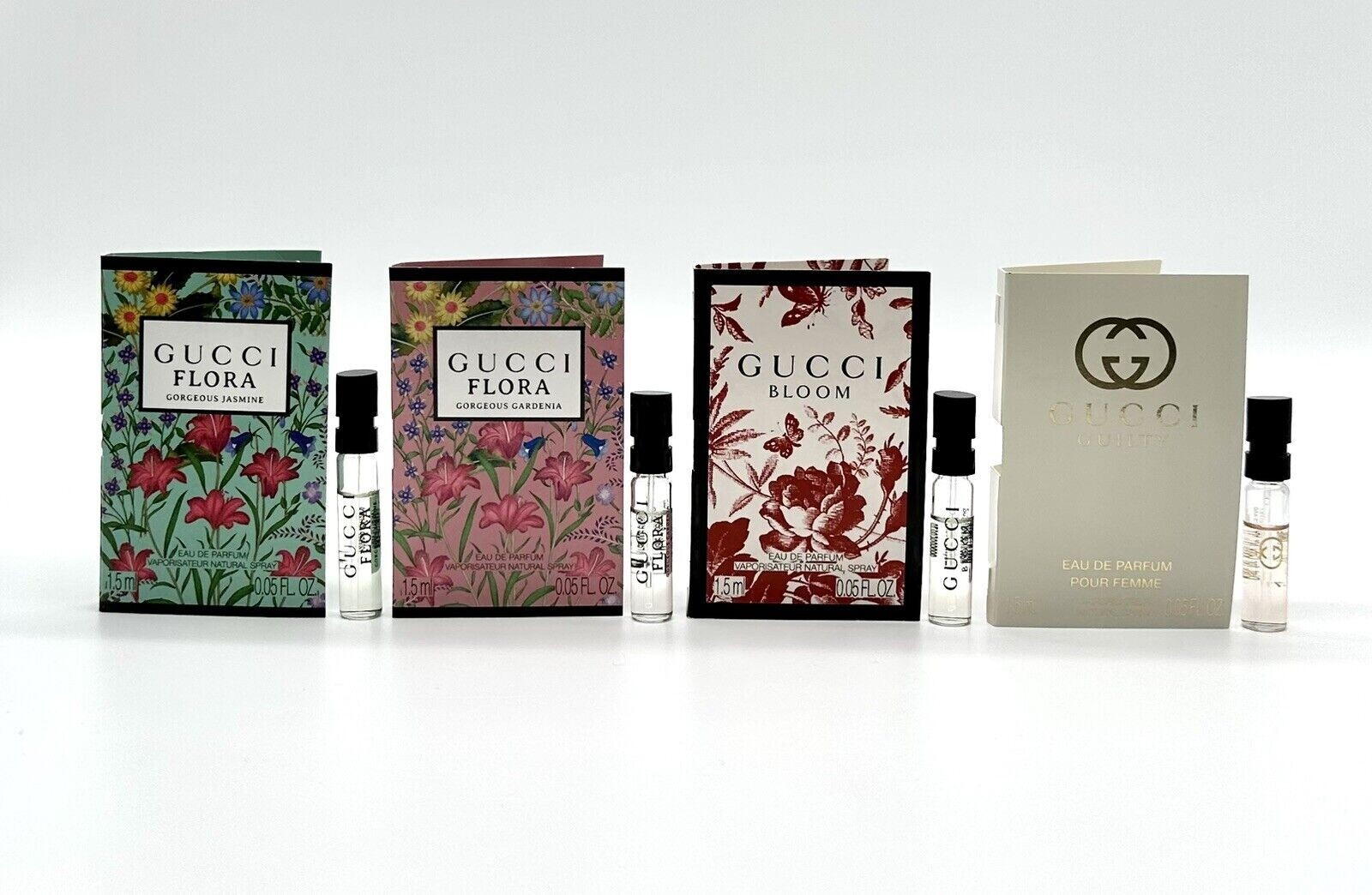 Gucci Perfume Women Collection 4pcs Sample Set Gucci EDP Flora Bloom ...