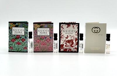 Gucci Perfume Women Collection 4pcs Sample Set Gucci EDP Flora Bloom ...
