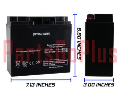 Battery for DR Power Grader Roto Hog Tiller 134471 12V 18Ah Bolt On ...