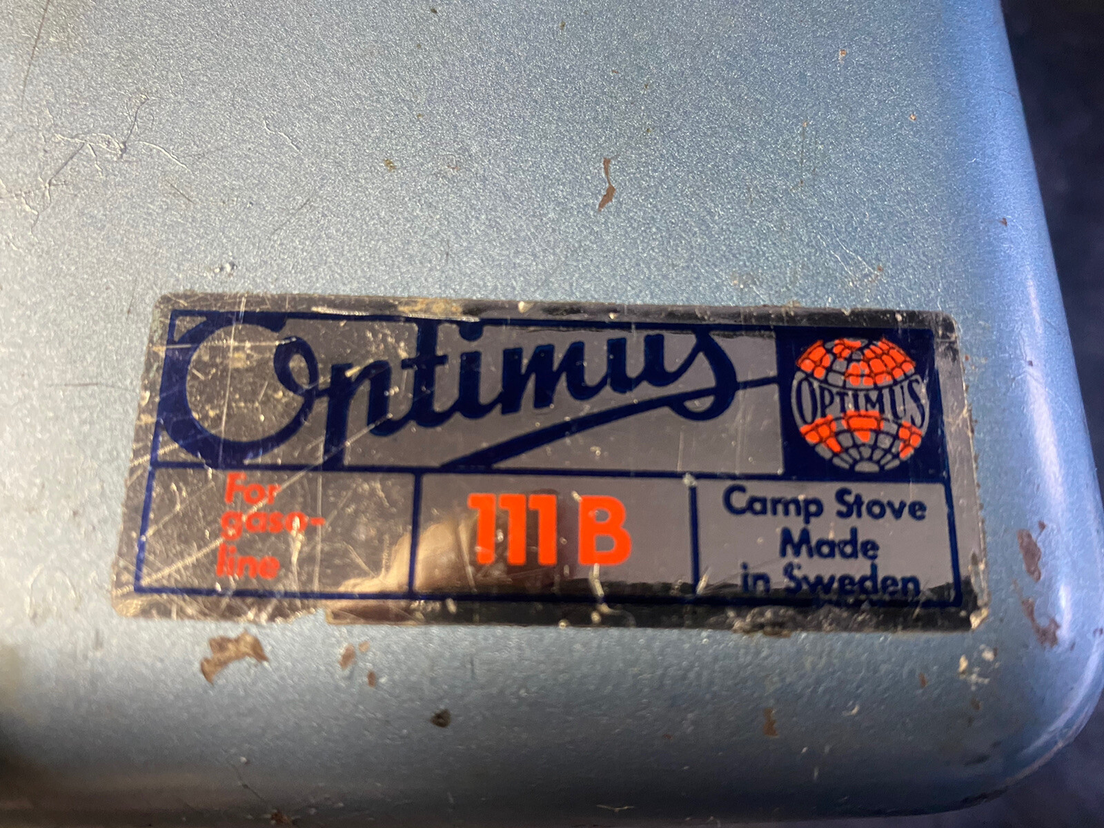 OPTIMUS 111B PORTABLE CAMP STOVE COOKER COMPLETE ANTIQUE Display Case ...