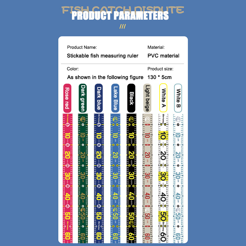 Waterproof Fish Measuring Ruler 130cm Foldable Fishing Measuring Tape ...