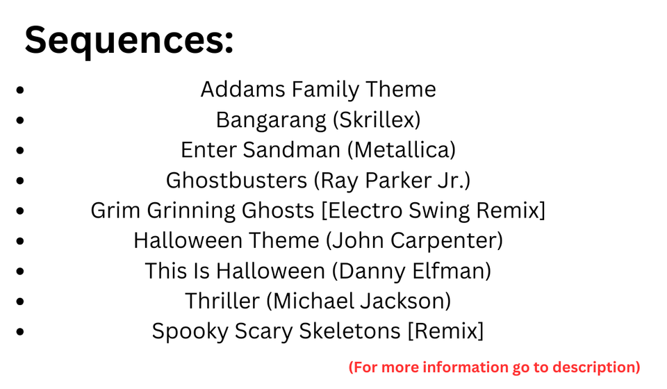 (NEW 2025!) Selection Of 16 Channel Light-O-Rama Halloween Sequences ...