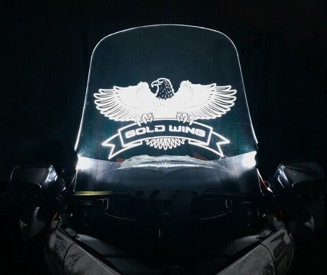 TALL TOURING ENGRAVED SCREEN HONDA GL 1800 GOLDWING 01-17 WINDSHIELD ...