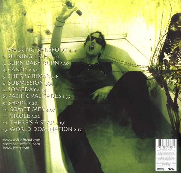 ASH -FREE ALL ANGELS (SPLATTER VINYL) CLEAR/YELLOW SPLATTER VINYL VINYL ...