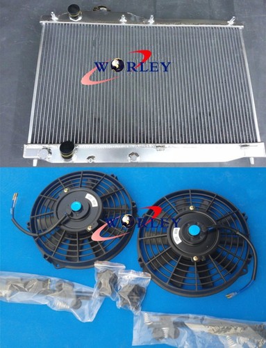 Aluminum Radiator&FANS for 2000-2009 Honda S2000 Manual MT 01 02 03 04 ...