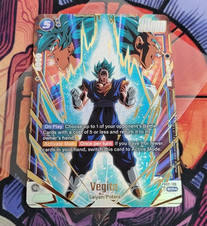 Vegito SCR FB02-139 Secret Rare Alternate Art Dragon Ball Fusion World ...