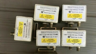 10 X CATV COAX Cable TV Isolator CS-4002 Foxtel and Telstra NBN ...
