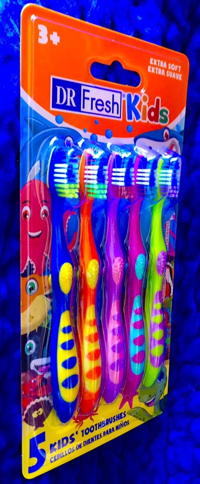 Dr. Fresh 11 Toothbrushes for The Family ALL SOFT-6 Adult & 5 Kids FREE ...