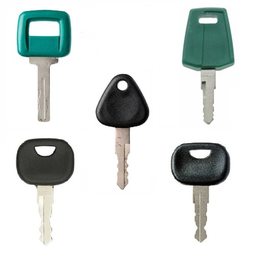 5 Volvo Equipment Ignition Keys - Heavy Equipment Key Set with Laser ...