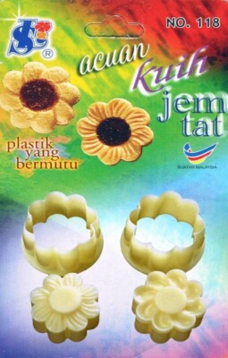 5 pcs Pineapple Tart Jam Mold Thumbprint Cutter Mold Linze | eBay