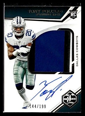 2019 PANINI LIMITED TONY POLLARD JERSEY AUTOGRAPH PATCH 3 COLOR /199 RC ...