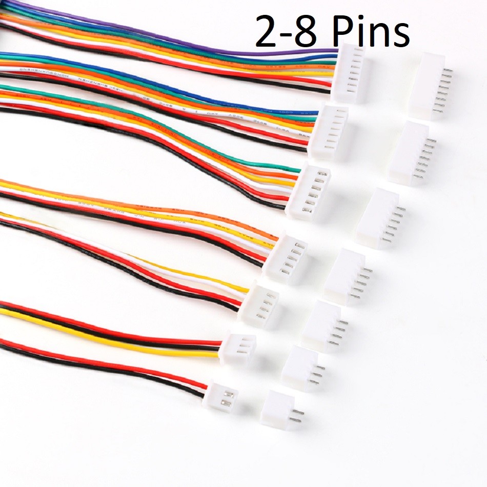 F33 / Mini Stecker RM 1,25 mm 2-3-4-5-6-7-8-10 Pins +Kabel u. Buchse ...
