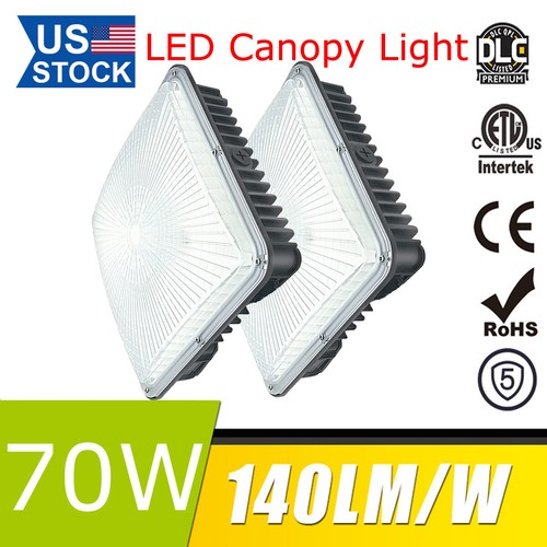 LED Canopy Light 45W 70 Watt 5500K Daylight 250W-400W HPS/HID Equiv 100 ...