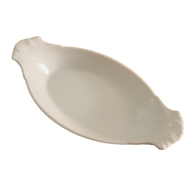 Au Gratin Oval Dish Apilco Classic Whiteware France 7 3/4 Porcelain ...