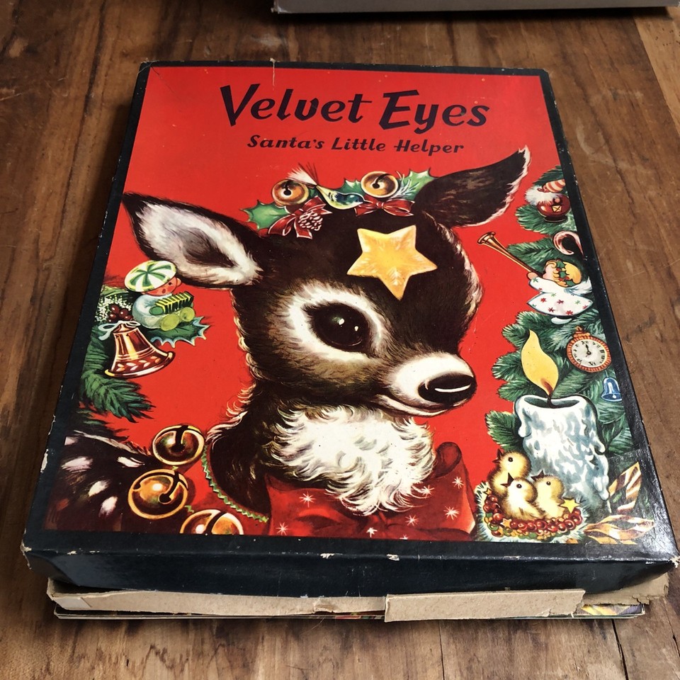 Velvet Eyes Santa's Little Helper Reindeer Christmas Illustrated Pop-Up ...