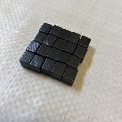 Risk: Continental 1968 Wooden Army – 20 Black Infantry Cubes ...