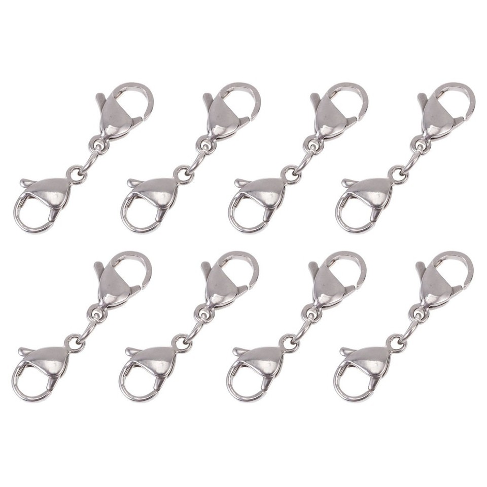 10PCS Connecting Buckles Lobster Claw Clasps for Jewelry Crafting ...