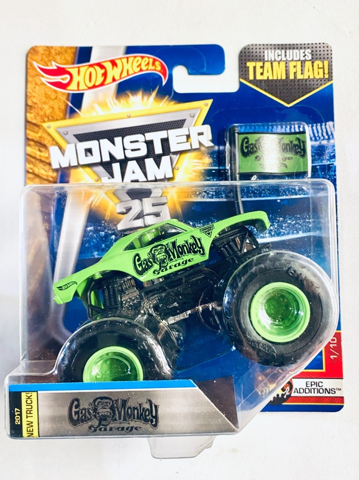 Hot Wheels - Monster Jam - 2014 Grave Digger + 2017 Gas Monkey Garage ...