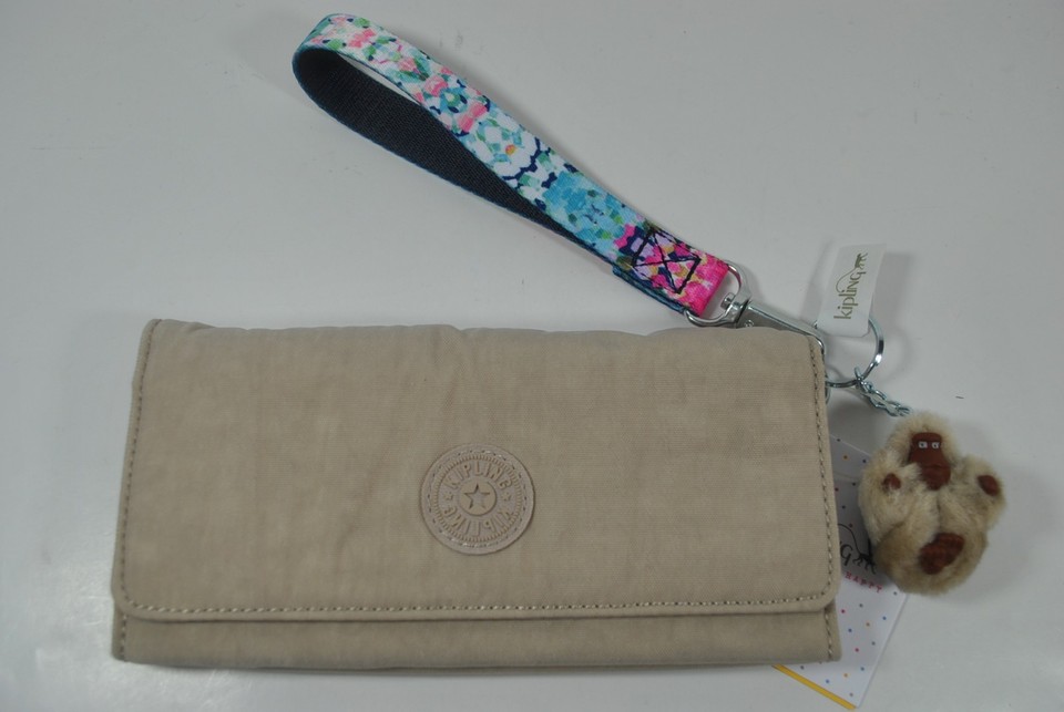 New With Tag Kipling RUBI Large Wallet / Wristlet with Furry Monkey | eBay