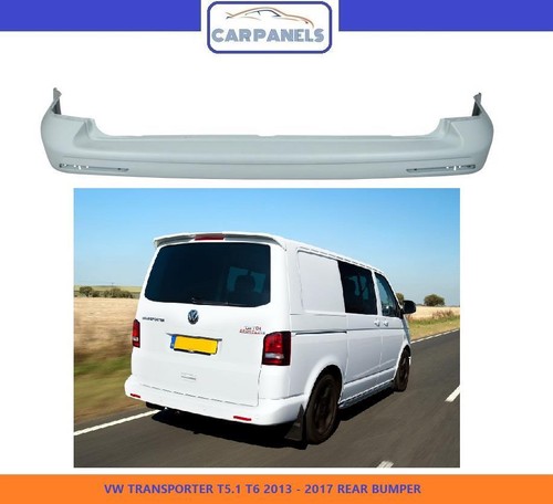VW TRANSPORTER T5.1 T6 2013 - 2017 REAR BUMPER PRIMED LONG REFLECTOR ...