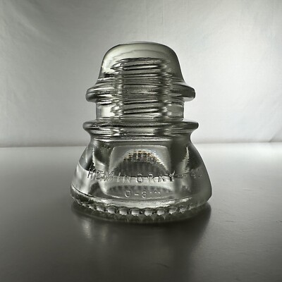 Old Hemingray 42 Electric Telephone Telegraph Pole Antique Clear Glass ...