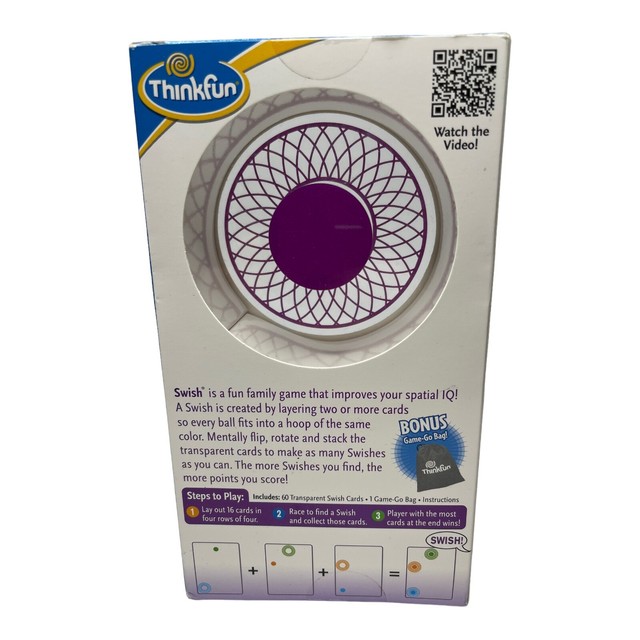 ThinkFun Swish Card Game Age 8 Transparent Cards for sale online | eBay