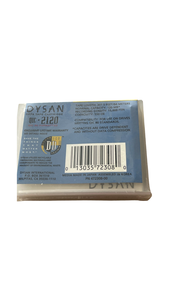 2120 QIC DYSAN DATA TAPE CARTRIDGE. 120MB | eBay