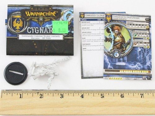 Warmachine Cygnar Commander Coleman Stryker Variant Warcaster PIP31020 ...