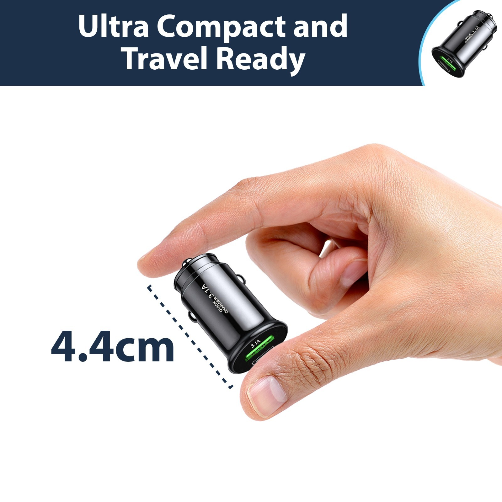 USB Car Charger | Fast 12v USB C Cigerette Lighter Socket Adapter ...