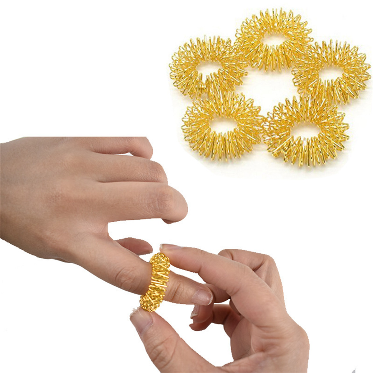 40 Pieces Sensory Finger Rings, Finger /Acupressure Set Silent5870 | eBay