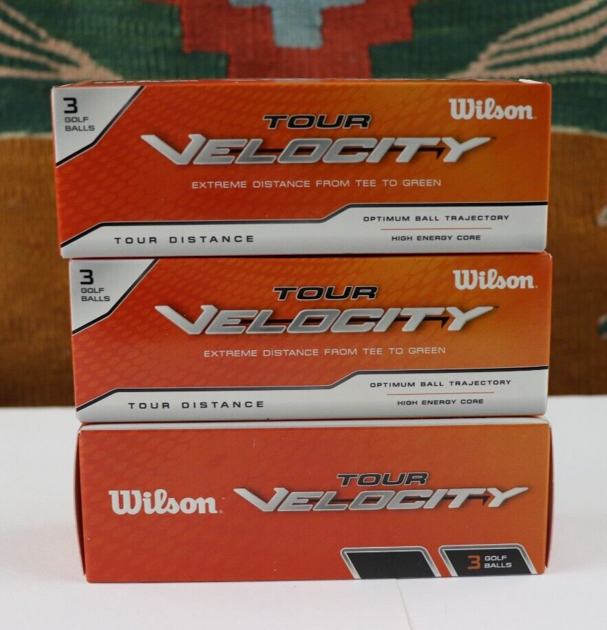 Wilson Tour Velocity Distance Golf Balls (9-Pack), White - Never Used ...