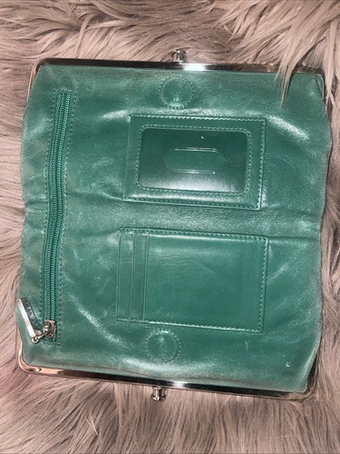 Hobo International Lauren Clutch Leather Double Frame Kiss-Lock Wallet ...