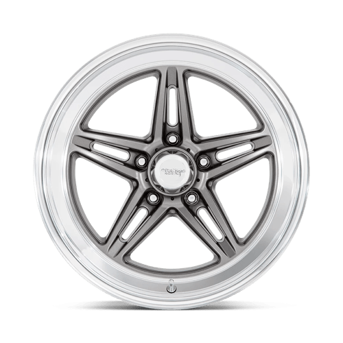 18x7 American Racing VN514 Groove Anthracite W/ Diamond Cut Wheel 5x4 ...
