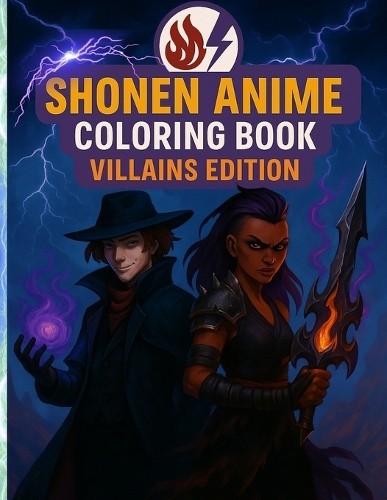 Shonen Anime Coloring Book: Villains Edition By N D Jones - New Copy ...