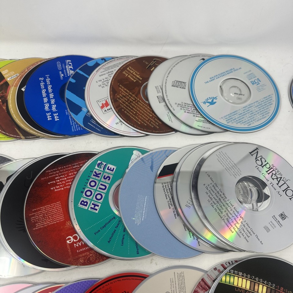 Bulk Lot Of 100 CDS Various Artists Mixed Albums RANDOM Loose DISCS ...