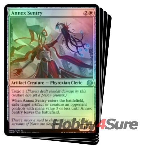 Foil Annex Sentry X4 M/NM Magic: The Gathering MTG Phyrexia: All Will ...