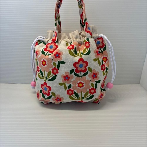Japanese Drawstring Bag Kinchaku Mini mini tote floral pattern | eBay