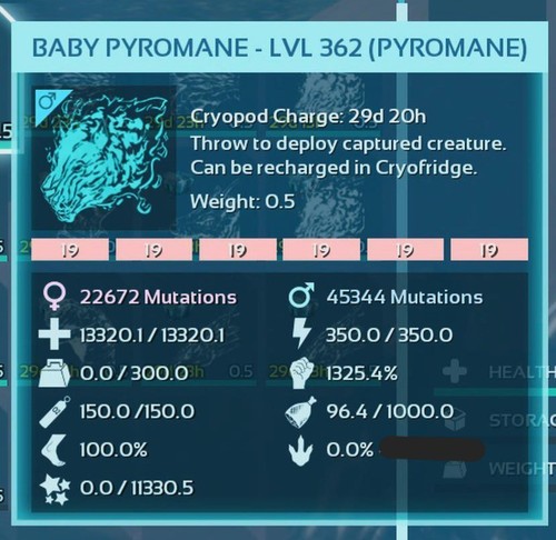 ARK ASA PVE OFFICIAL PAIR BABY PYROMANE #19 NEW TOP 1.325% MELEE PS5/PC ...